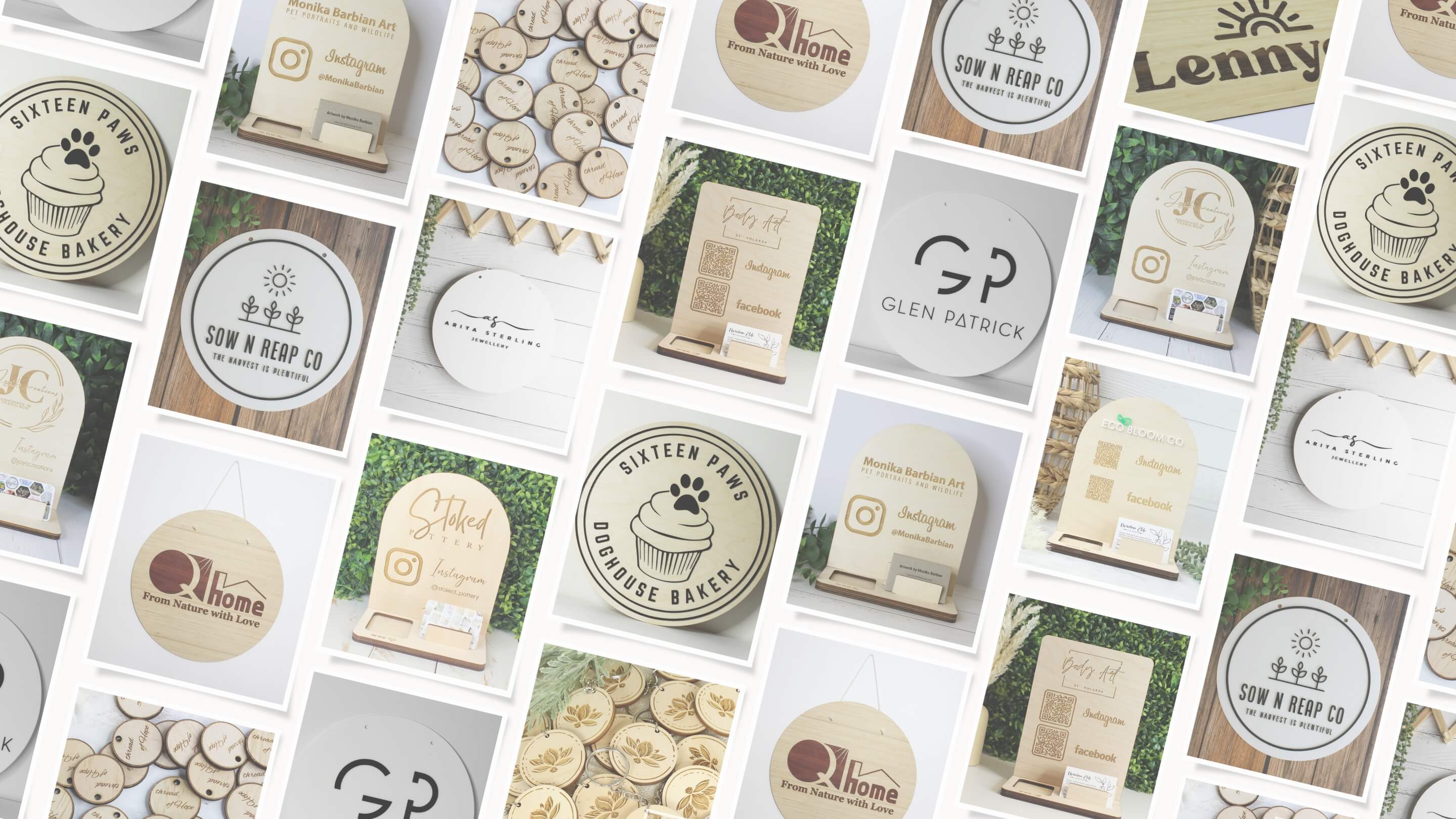 Custom Made Acrylic & Wood Business Signs – Meridian Etch