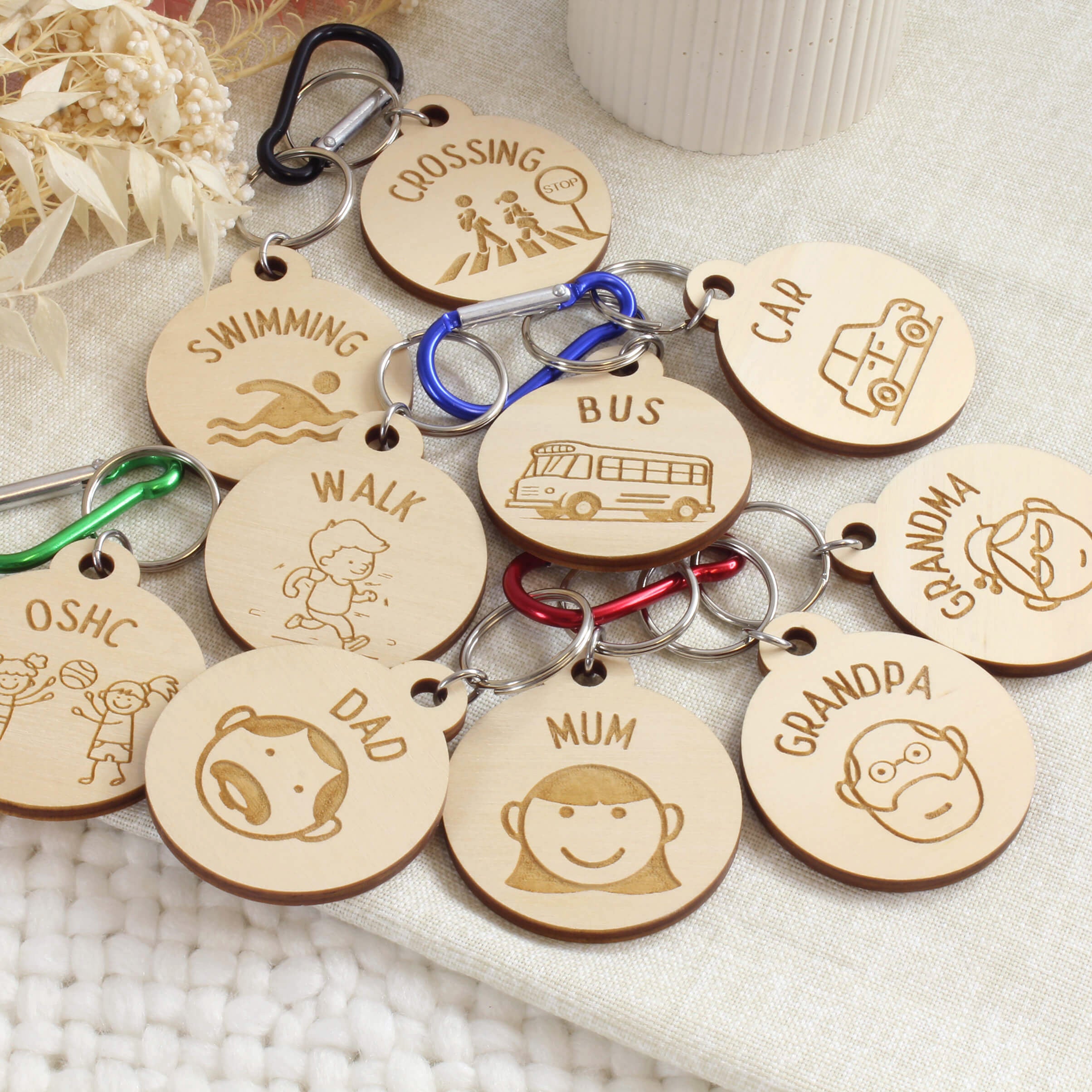 After School Reminder Bag Tags – Meridian Etch