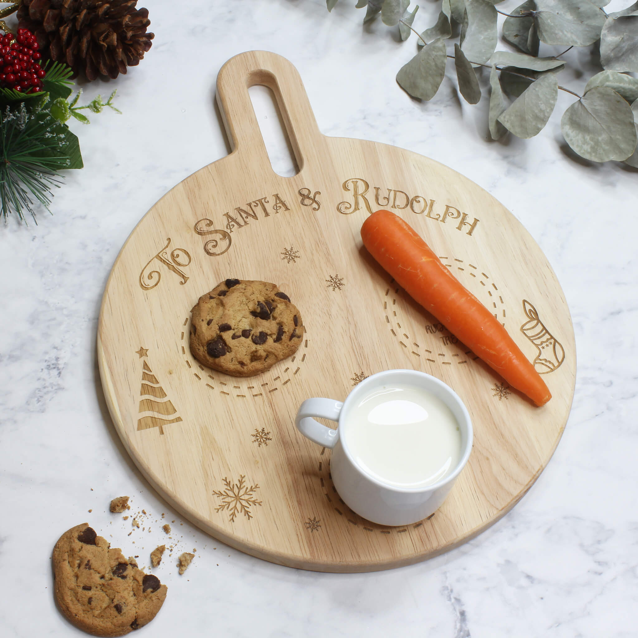Santa Board - Santa Plate - Meridian Etch