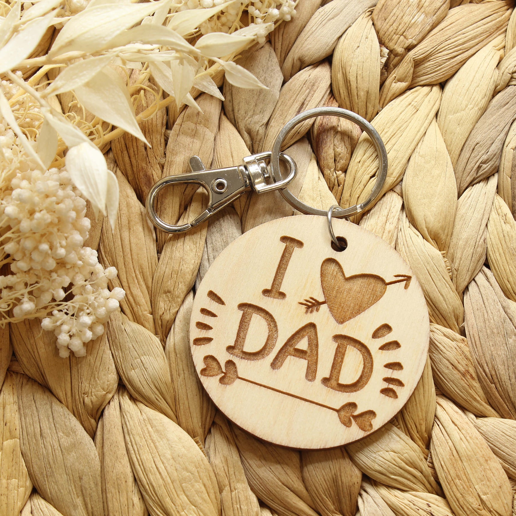 Dad Keyring | Father's Day Keyring – Meridian Etch