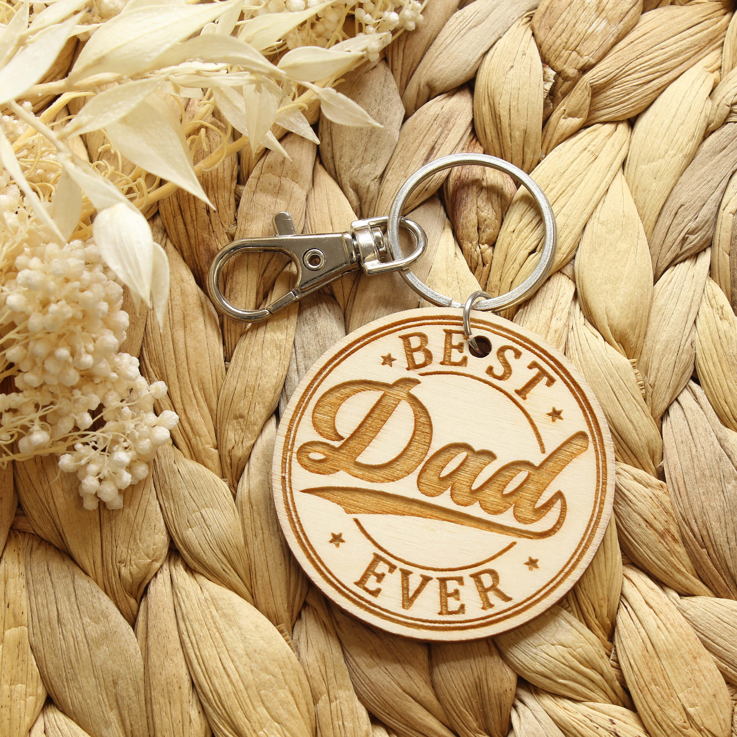 Keyring For Dad | Father's Day Keyring – Meridian Etch
