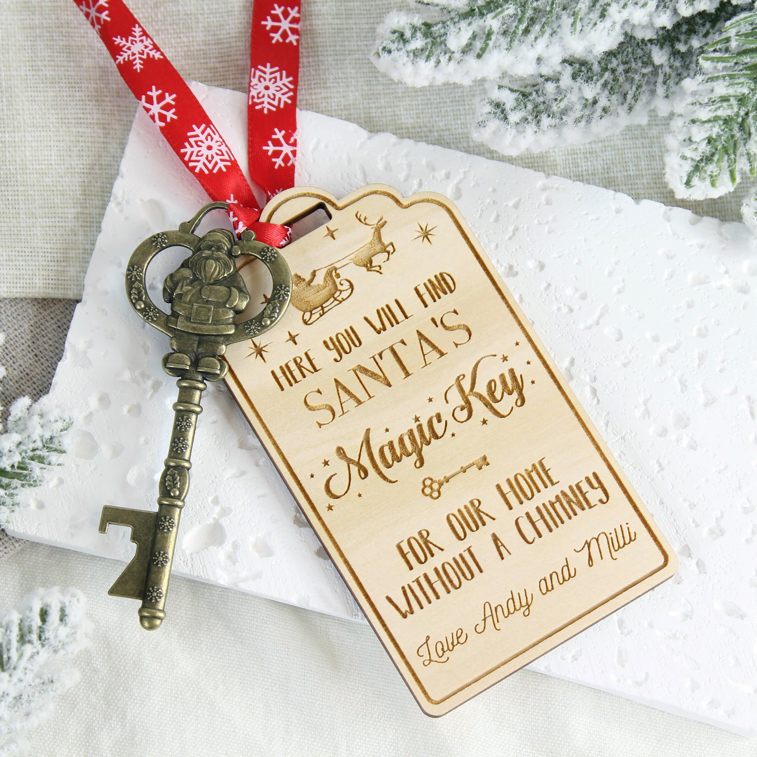 Key for Santa - Personalised Santa Key – Meridian Etch