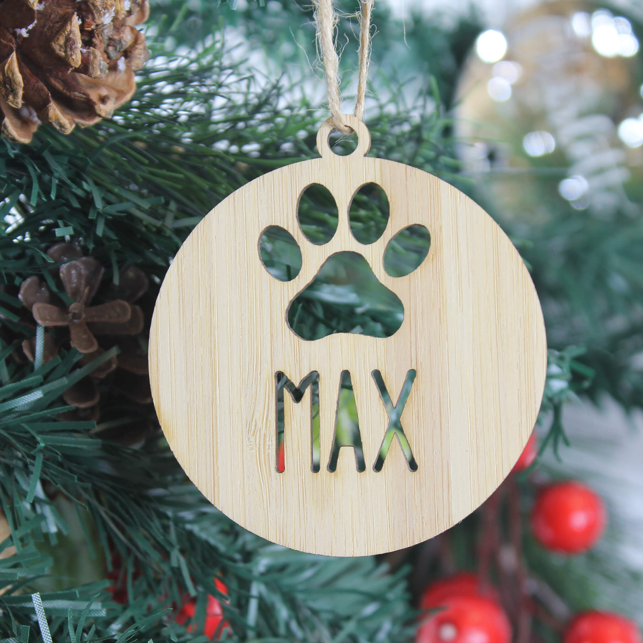 Pet Christmas Bauble – Dog Bauble – Cat Bauble – Meridian Etch