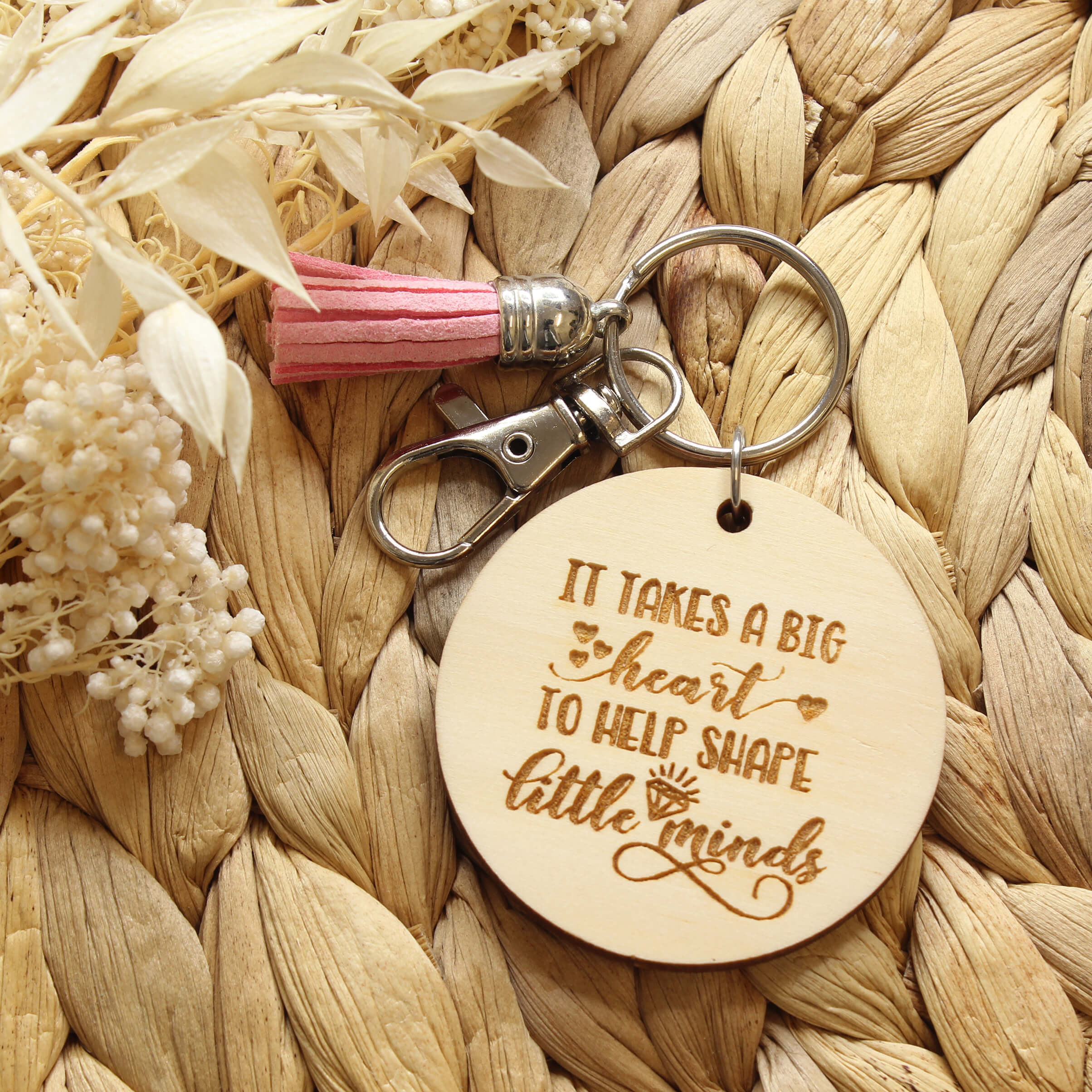 Keyring For Teacher | Day Care Teacher Gift – Meridian Etch
