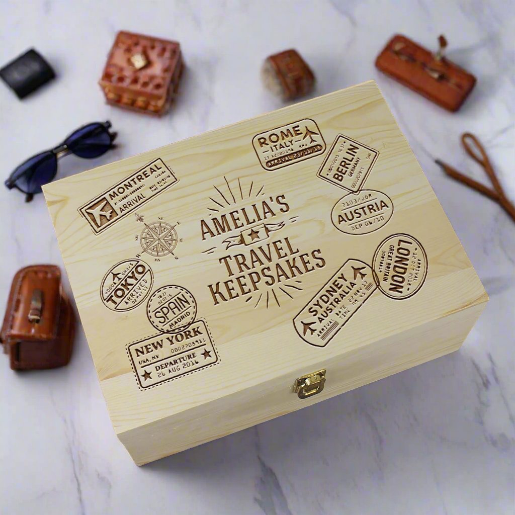 Travel Keepsake Box - Personalised – Meridian Etch