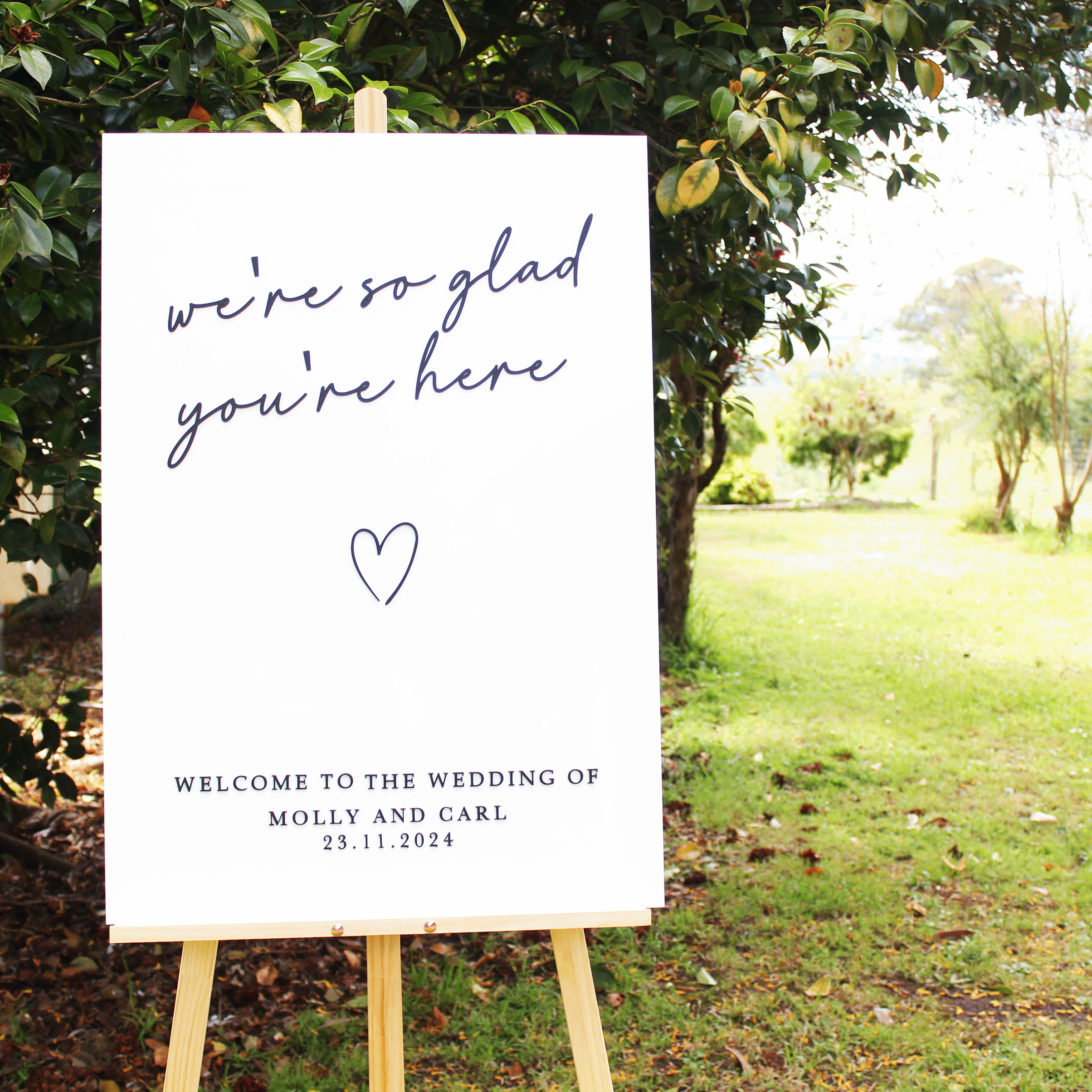Wedding Signs Australia - Welcome Wedding Sign – Meridian Etch