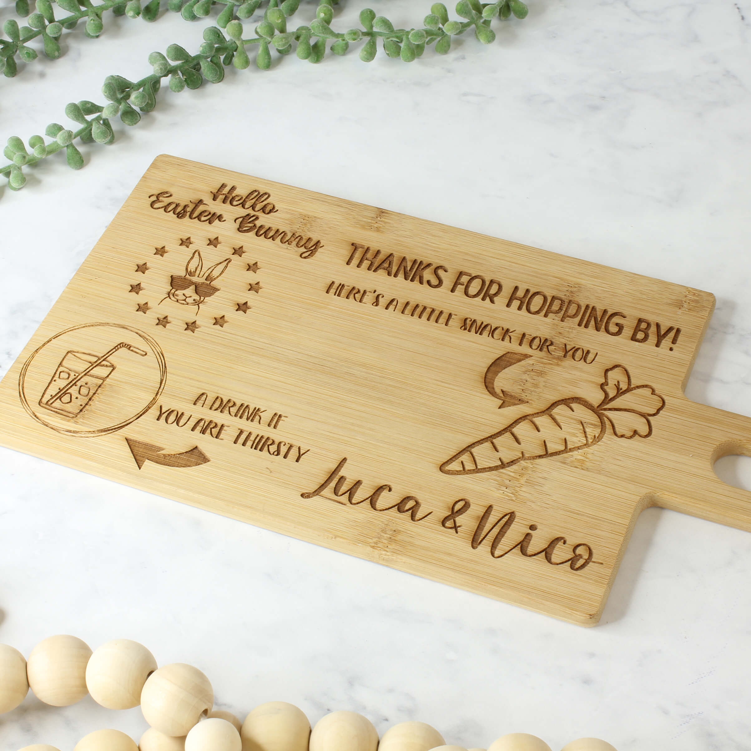 Easter Bunny Boards - Easter Bunny Treat Board – Meridian Etch
